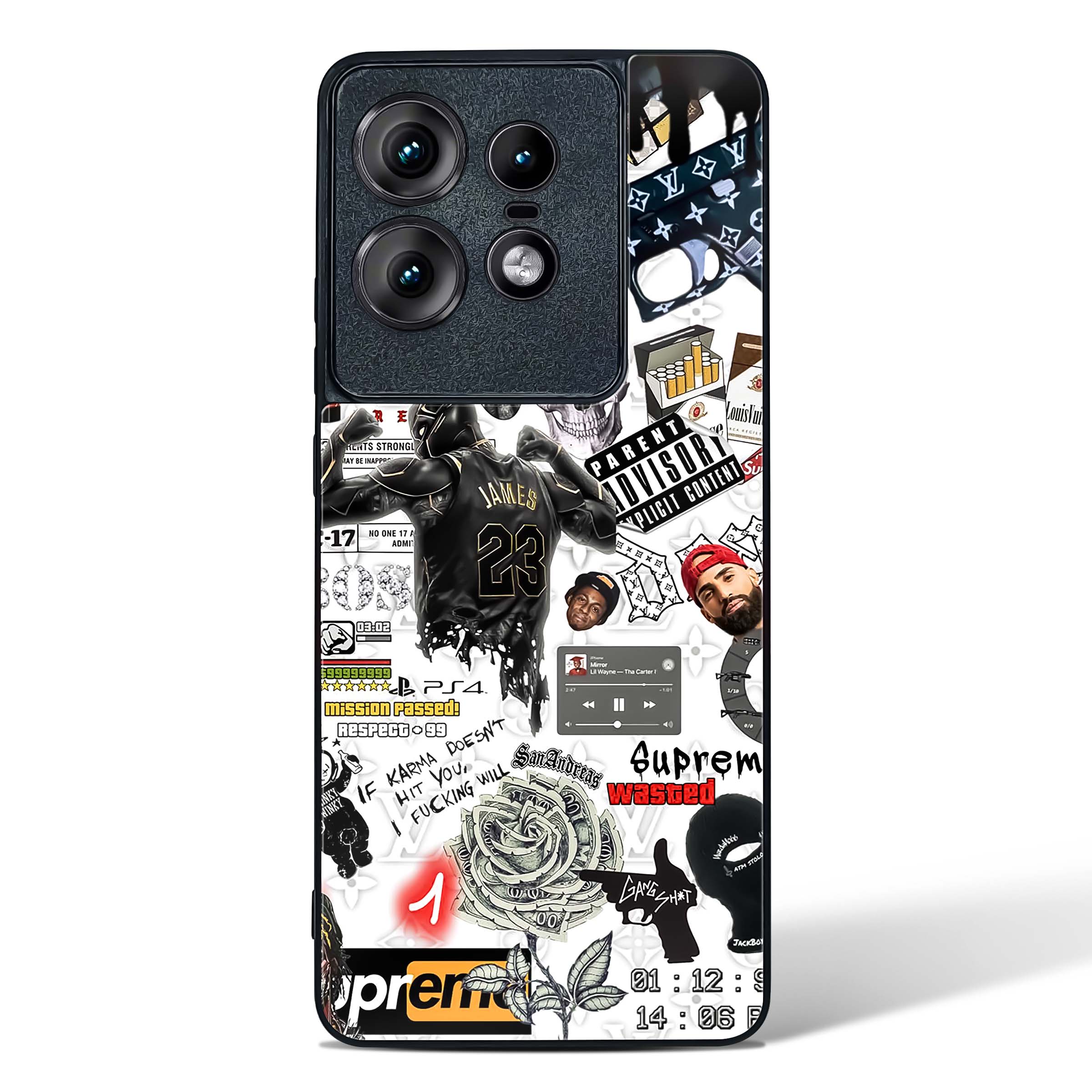 Gangster Tags Glass Phone Case-Motorola Edge 50 Pro – MW Stuffs