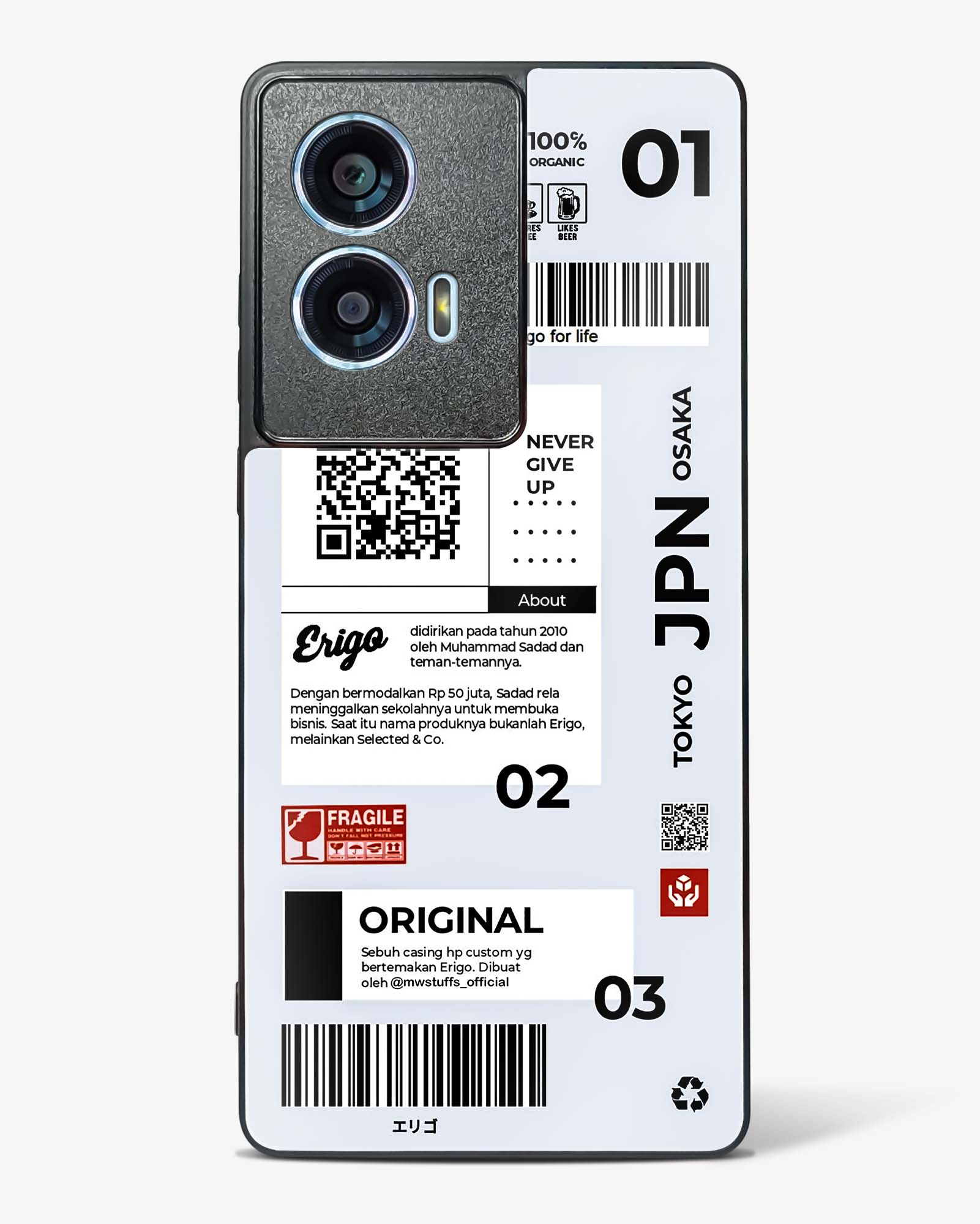 Urban Tags and Labels Glass Phone Case-Motorola Edge 50 Fusion – MW Stuffs